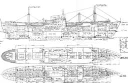 Helsingørs linjeskip 1955-60 — Skipet